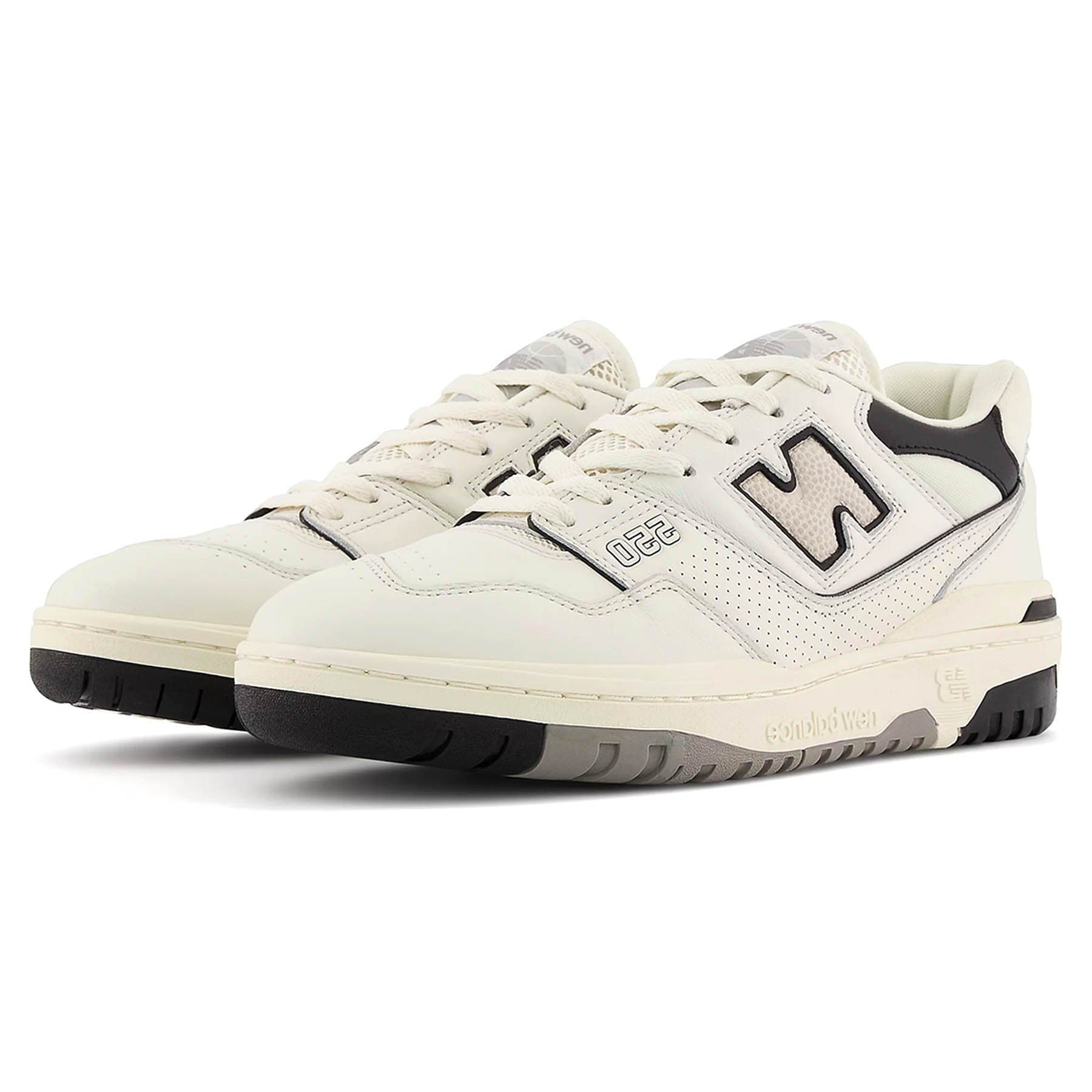 New Balance 550 Cream Black – SteppedInUk